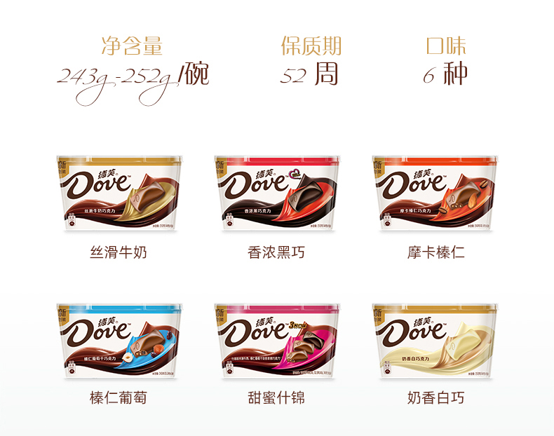 【巧克力】 德芙 什锦装牛奶、榛仁葡萄干及黑巧克力碗装 249g/碗*3碗【价格 图片 品牌 报价】-苏宁易购苏宁自营