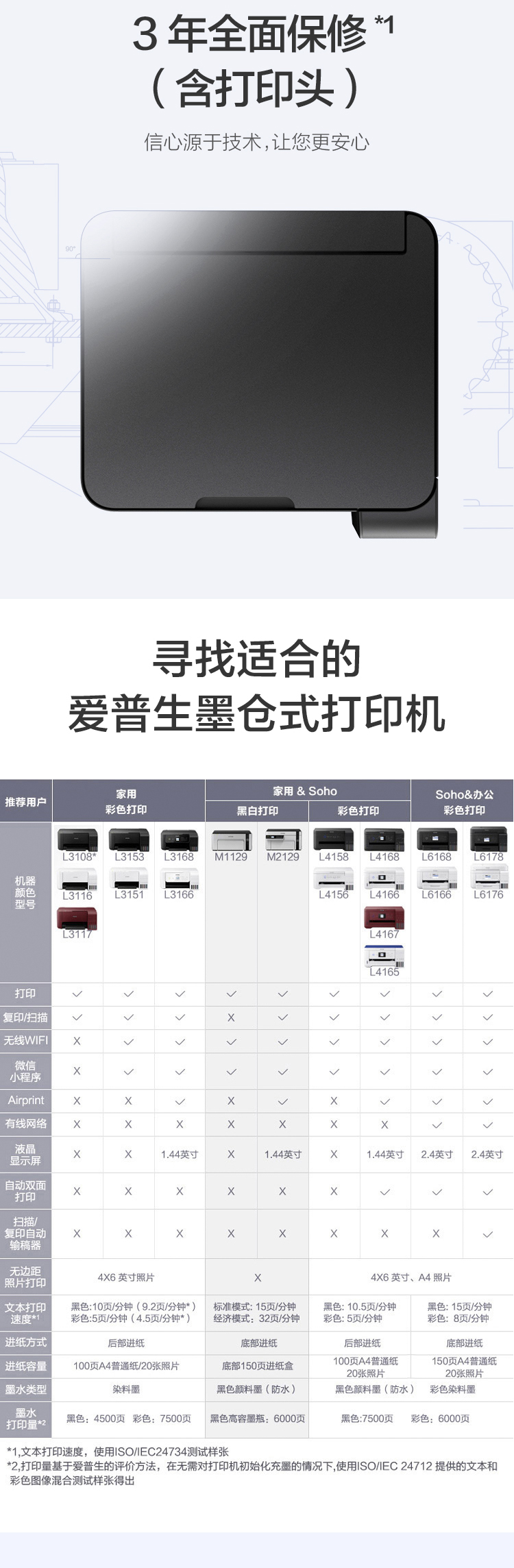【打印机】 爱普生（EPSON）L4168 全新墨仓式品质款+ RC光泽照片纸 4R 20张【价格 图片 品牌 报价】-苏宁易购苏宁自营