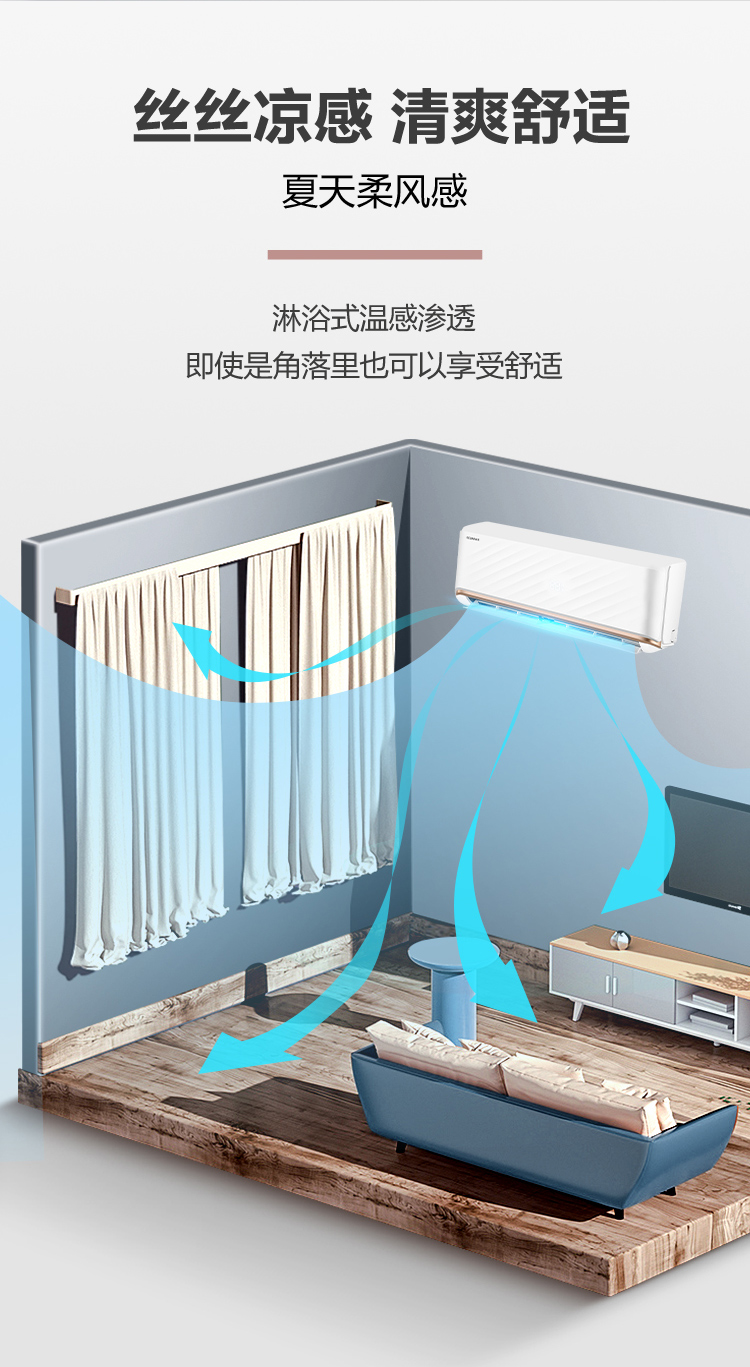 科龙(KELON)家用空调KFR-35GW/QFA1 (KELON)科龙空调1.5匹 新一级能效挂壁式 冷暖节能自清洁 变频冷暖家用空调挂机 ...